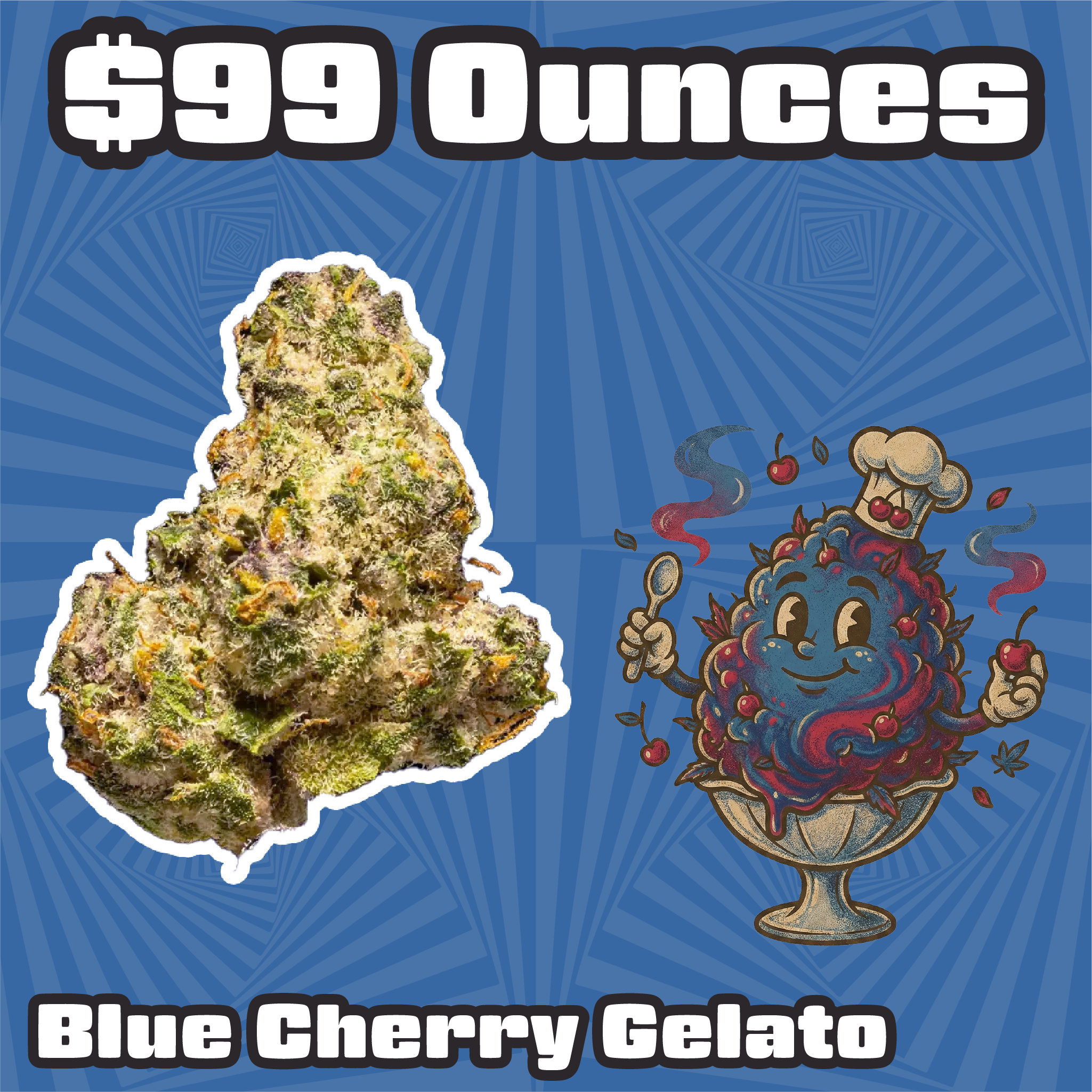 THC-A Flower – Blue Cherry Gelato – Indica